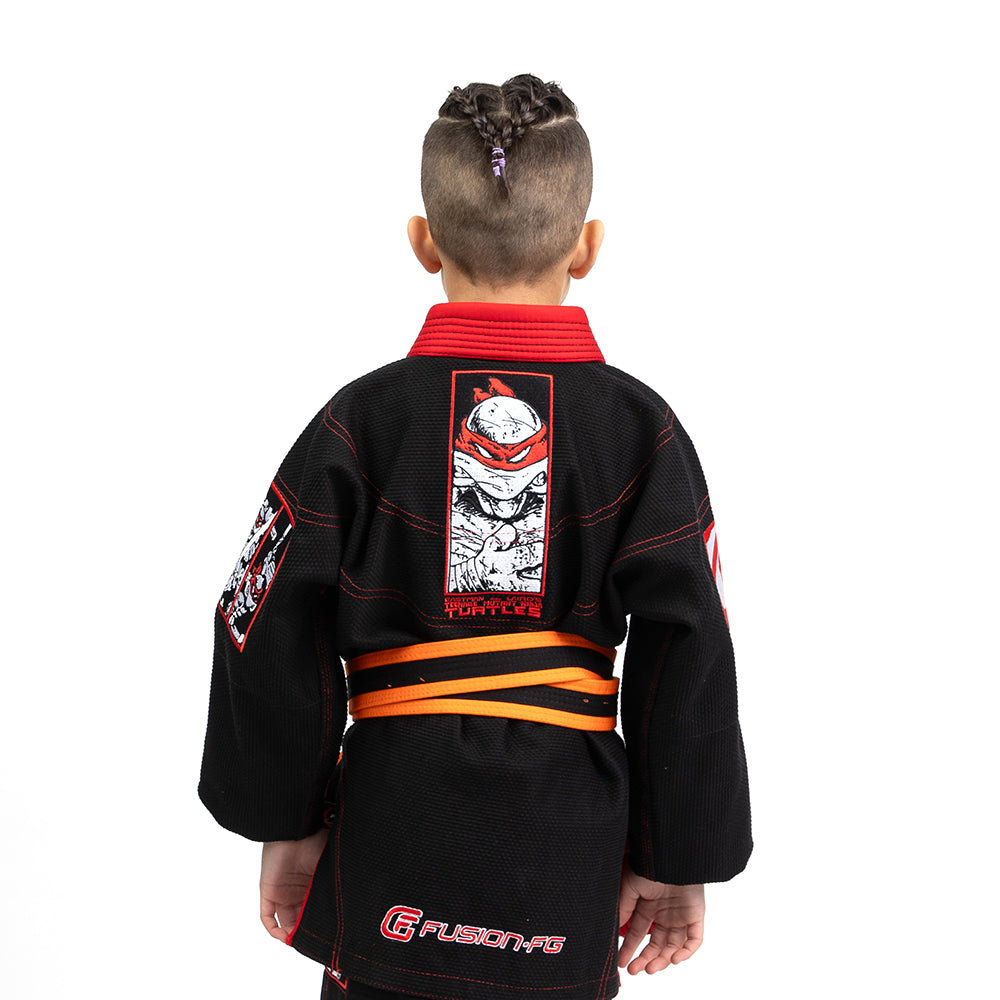 Fusion Fight Gear TMNT Book One BJJ Kids Gi- Black (issue #17)