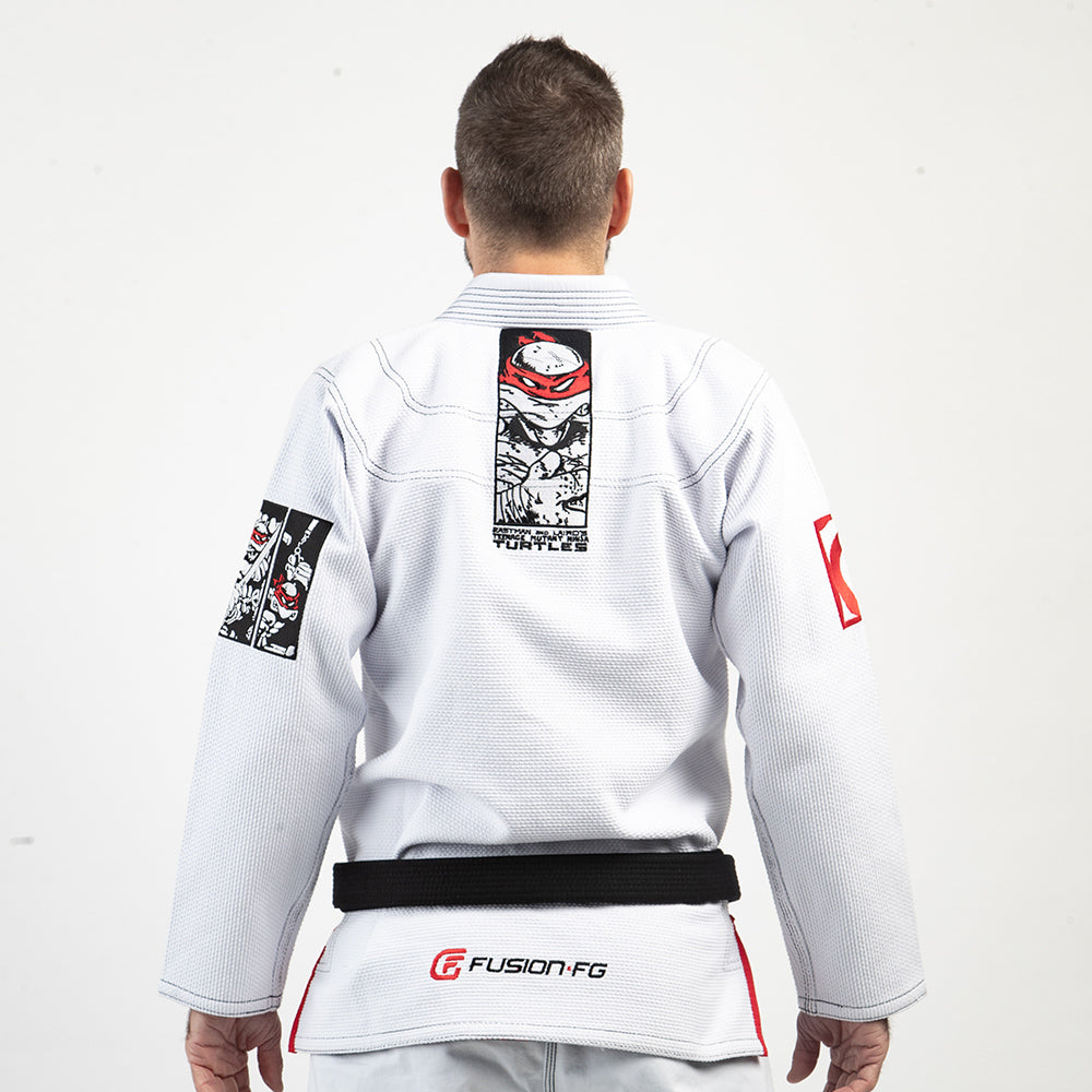 Fusion Fight Gear TMNT Book One BJJ Gi White (issue 12) STAINED- SALE